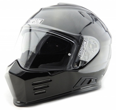 Simpson Venom ECE Motorcycle Crash Helmet Carbon Fibre - Bandit Helmets UK