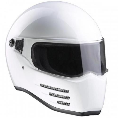 Bandit Fighter Motorcycle Helmet - White - Bandit Helmets UK